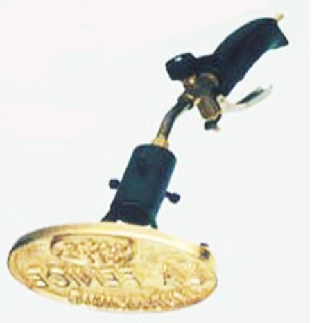 Timbro a fuoco od a caldo per legno, pelle ed usi vari.